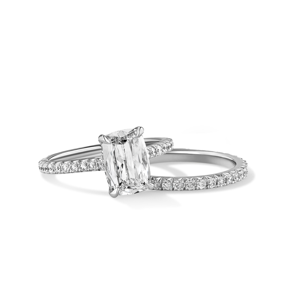 Classic Pave Hidden Halo Engagement Ring - AAG