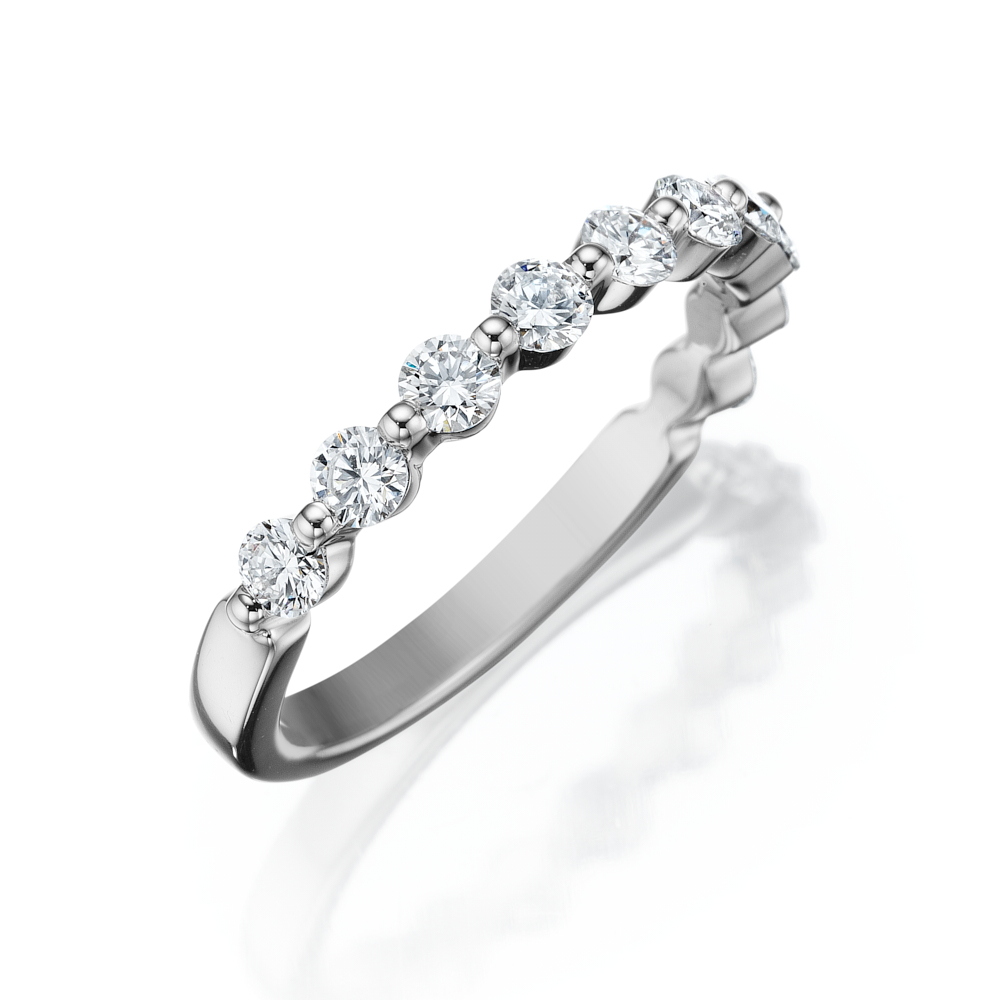 Round Brilliant Diamond Bubble Band - R32
